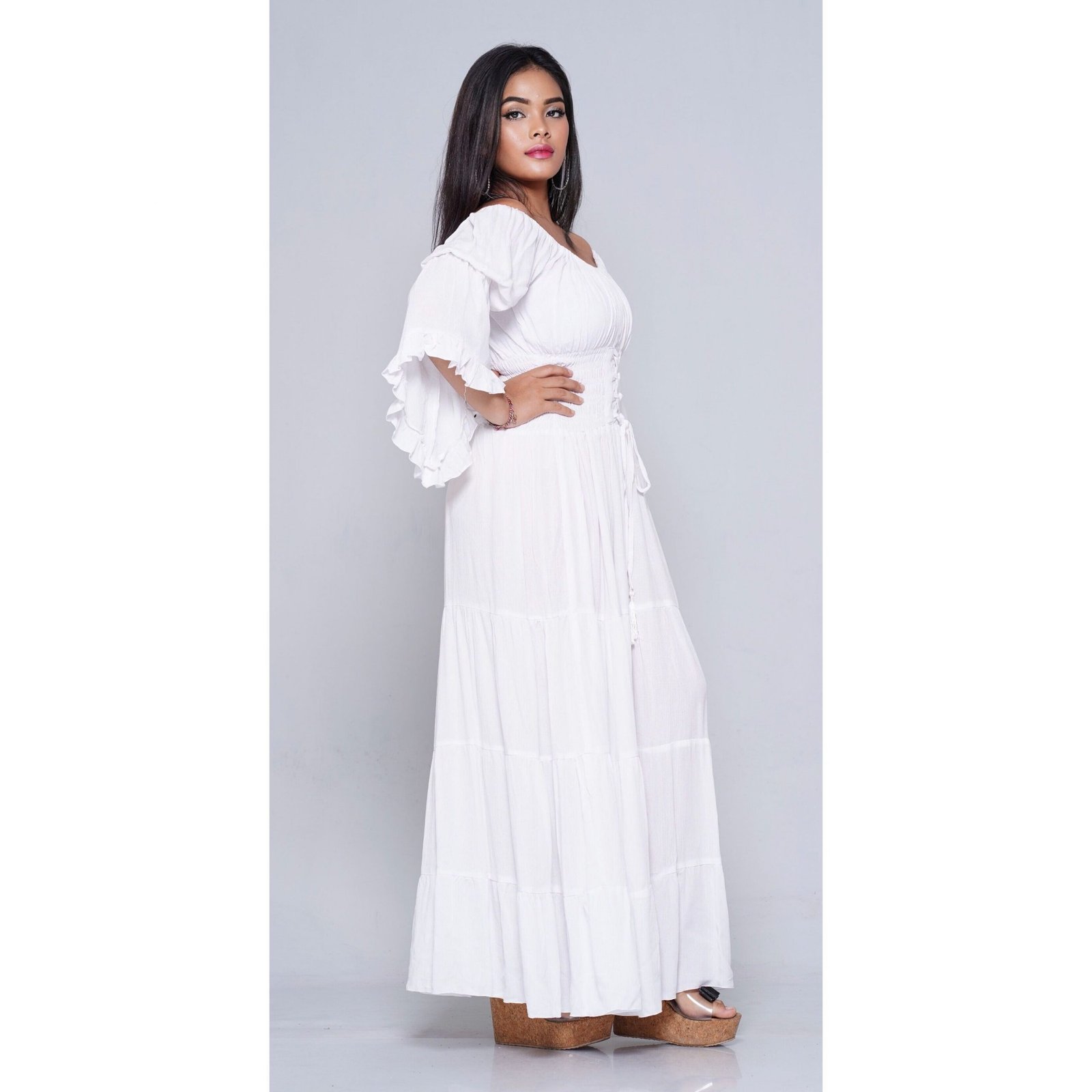 CottageGoth Dress, CottageCore Dress, Corset Dress, On Off Shoulder ...