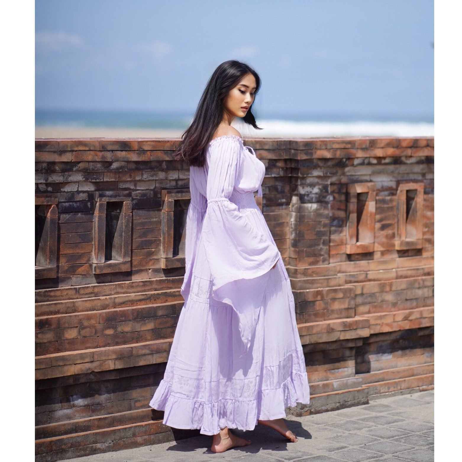 Cottagecore Dress, Boho Maxi Dress, Costume, Renaissance, Cottagegoth ...