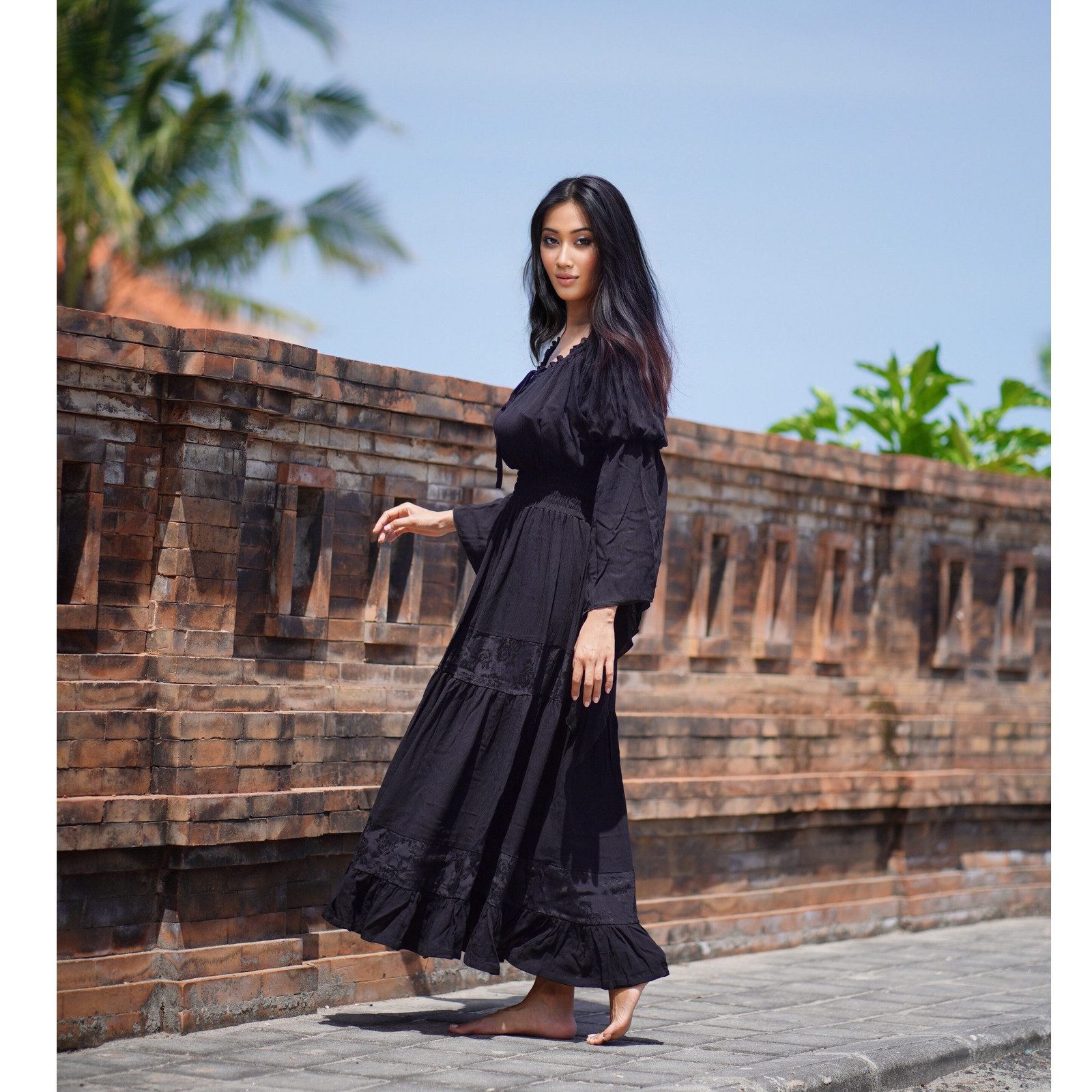 Cottagecore Dress, Boho Maxi Dress, Costume, Renaissance, Cottagegoth ...