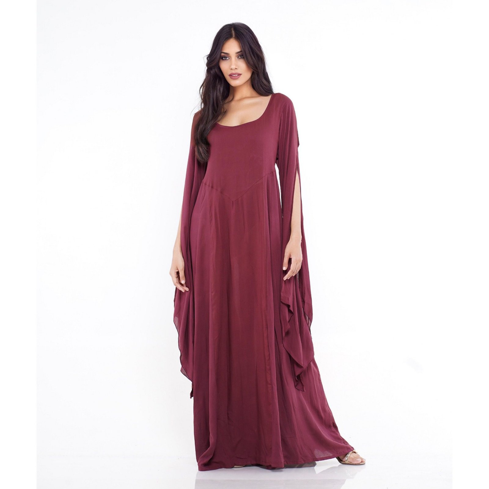 Boho Maxi Dress, Cottagegoth, Renaissance, Wiccan, Flowing Sleeve ...