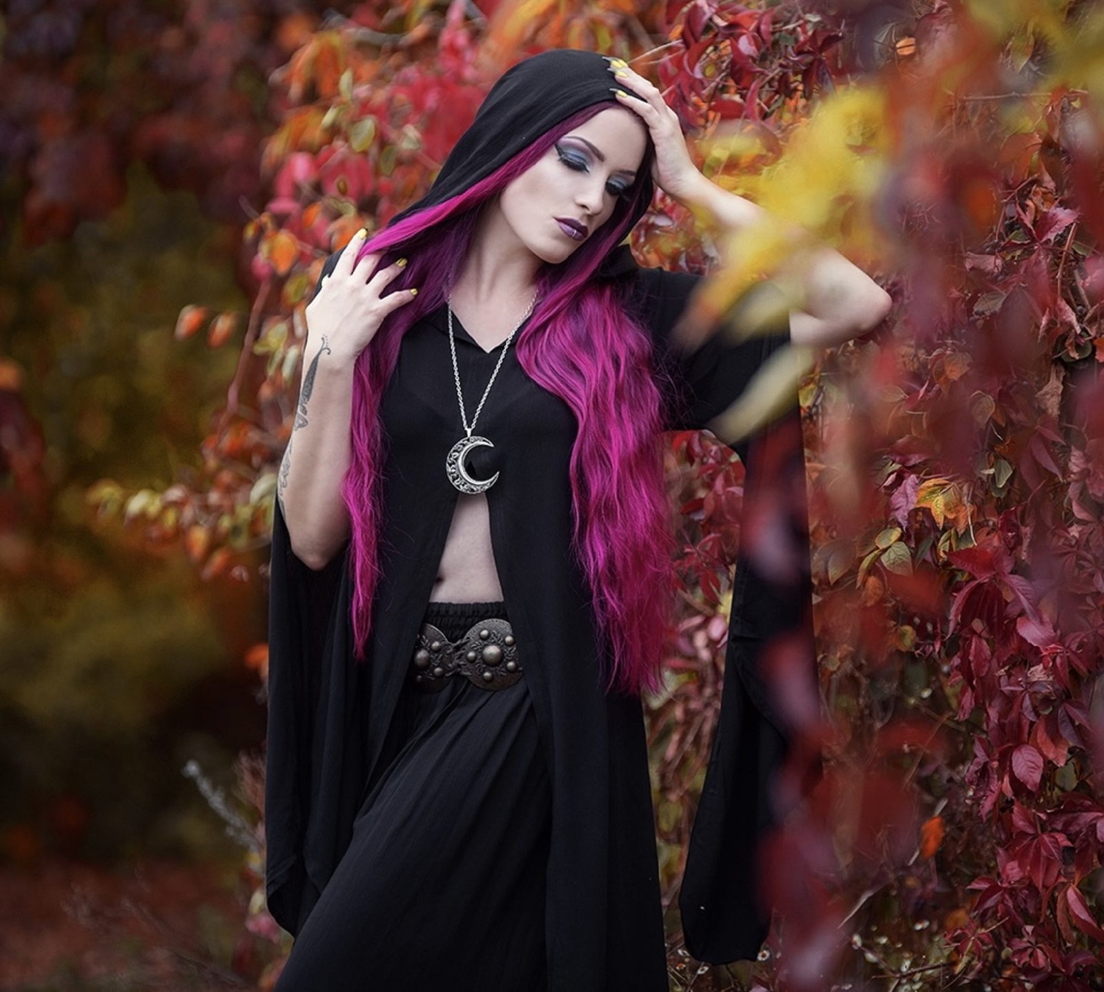 CottageGoth, Hooded, BOHO Goth 2 Pc Set/ Outfit, Palazzo Pant and ...