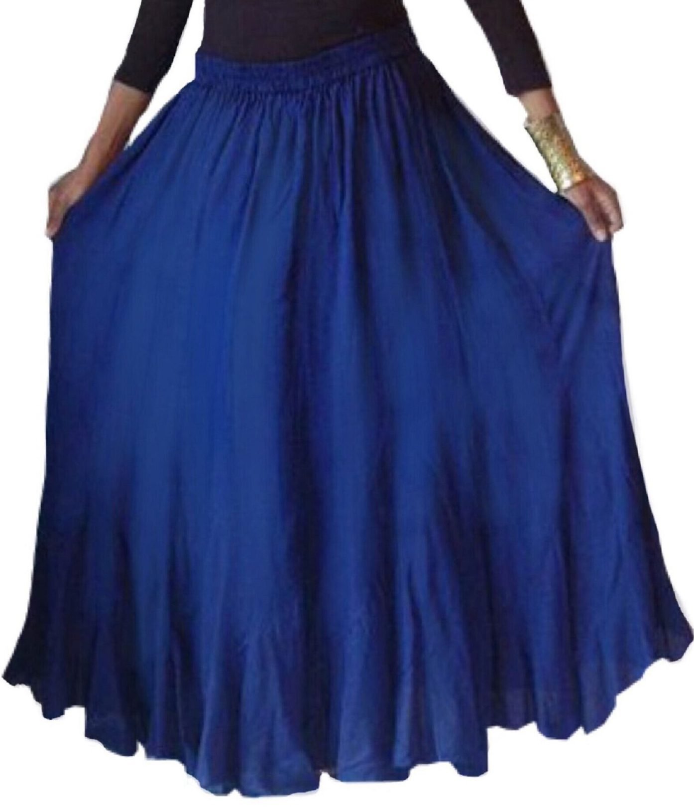 Maxi Skirt, Boho Skirt, Angle Hem, Multi Panel Flare Skirt, Elastic ...