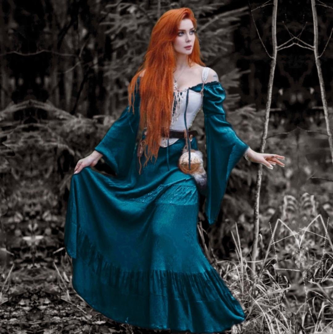 Boho Maxi Dress, Costume, Renaissance, Cottagecore Dress, Fall Clothing ...